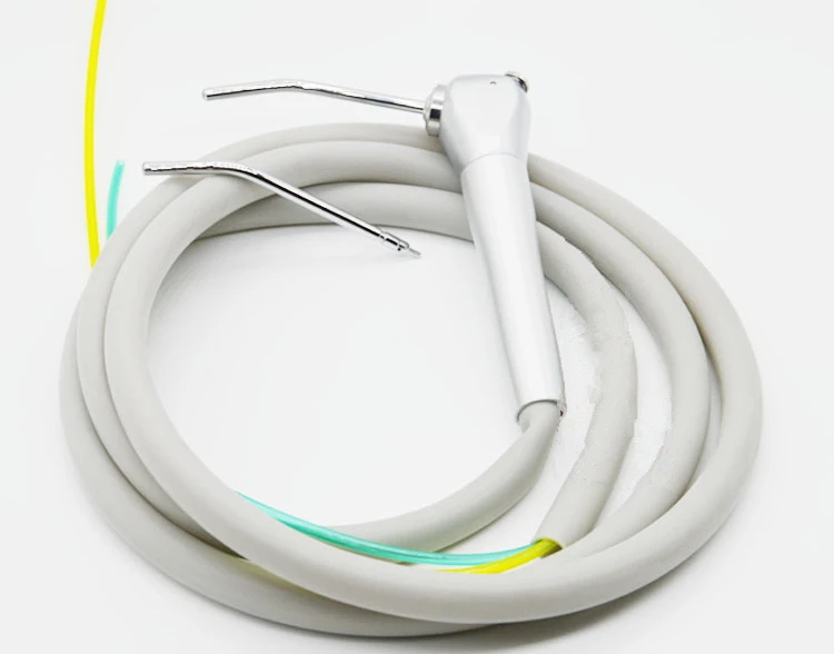 치과 에어 워터 스프레이 트리플 3 웨이 주사기 핸드피스 2 개의 노즐 팁 실리콘 파이프 튜브치과 실험실정비공