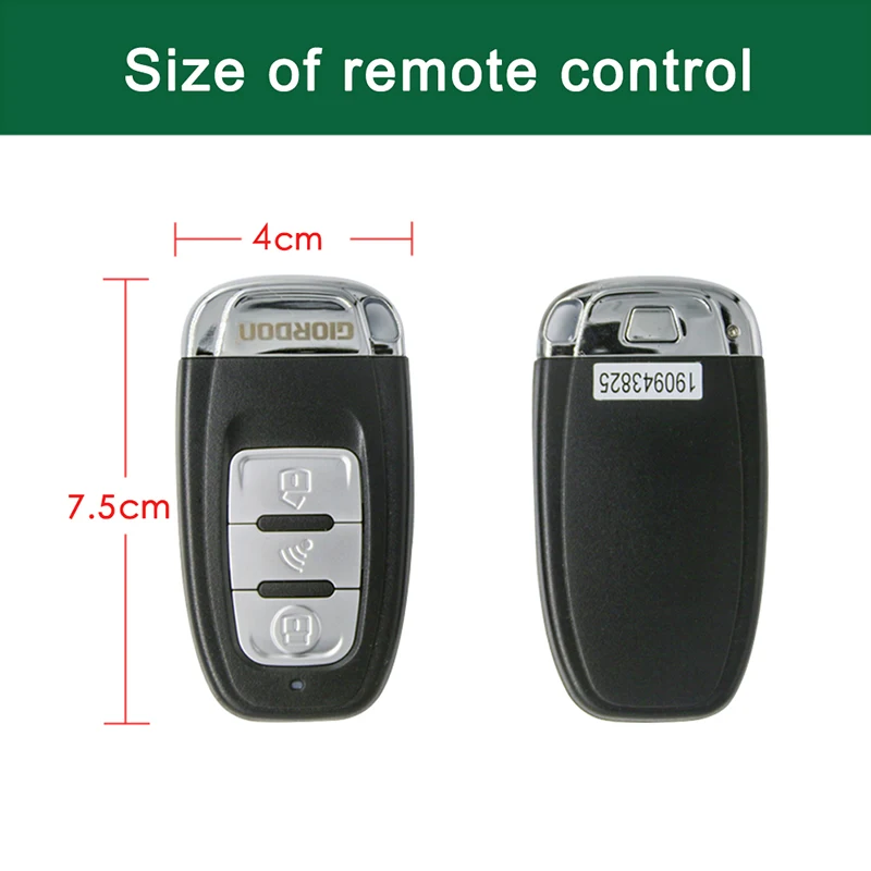 GIORDON Car Alarm Remote Control Car Keyless Entry Engine Start Alarm ...