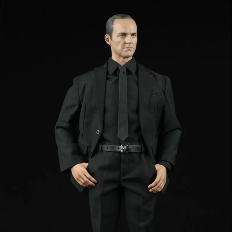 In Stock Afs A004 1/6 Scale Action Figure Male Black Clothes Suit Suits ...