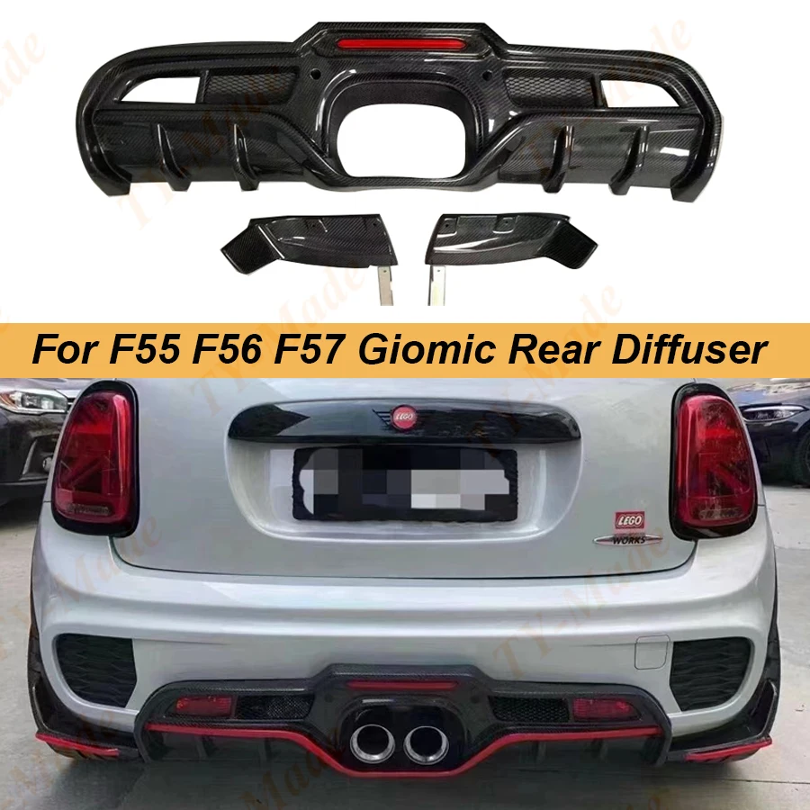Giomic-Rear-Diffuser-Fins-for-Mini-F56-Cooper-JCW-Carbon-Fiber-Glass ...