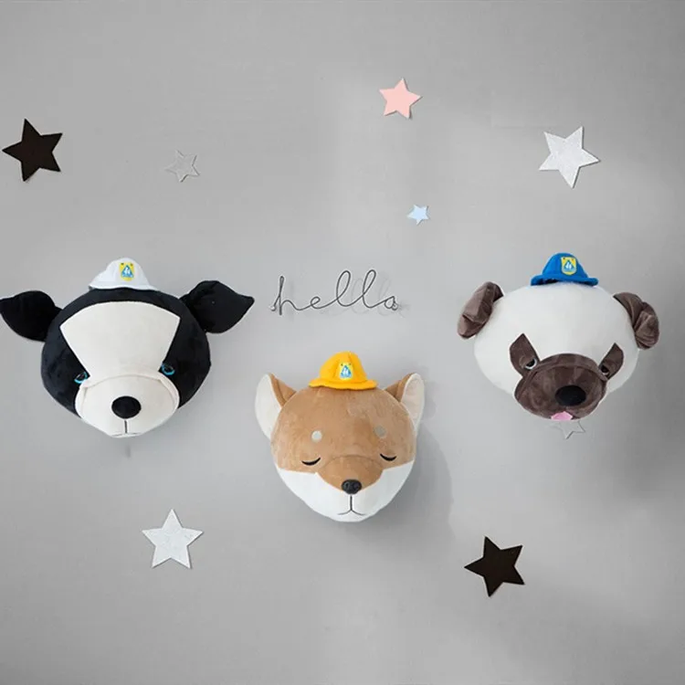 Animal Head Wall Decoration Baby | Baby Room Decor Animal Head - 2023 ...