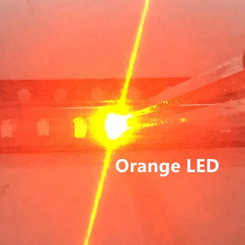 100pcs SMD 0402 0603 0805 2835 3528 1206 5050 5730 Diodo ORANGE light ...