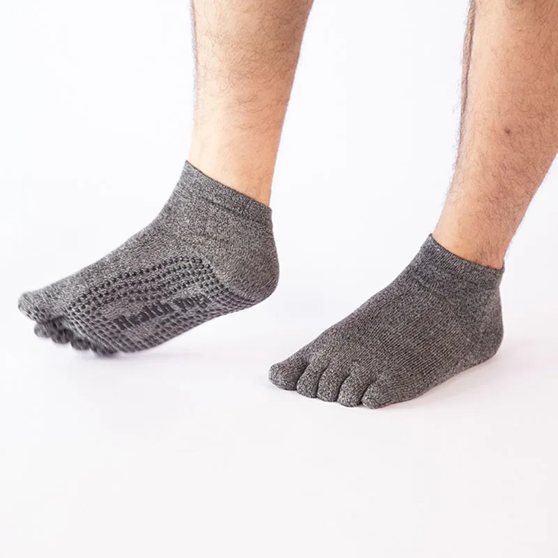 Мужские носки для йоги, мужские Нескользящие носки с пятью носками ...