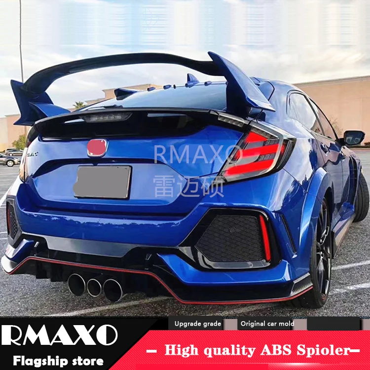 For civic Hatchback Spoiler 2016 2019 Civic T R Spoiler 3PS ABS ...