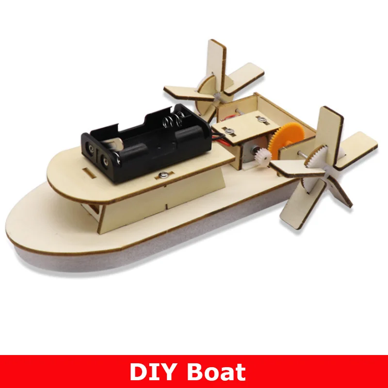 DIY Boat Model Material Set Wood Boat Building Kit 3D Assemble Wooden ...