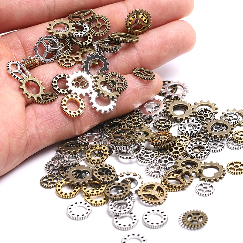 Mixed Steampunk Gears Charms | 10 Pcs Metal Gears Pendants | Vintage ...