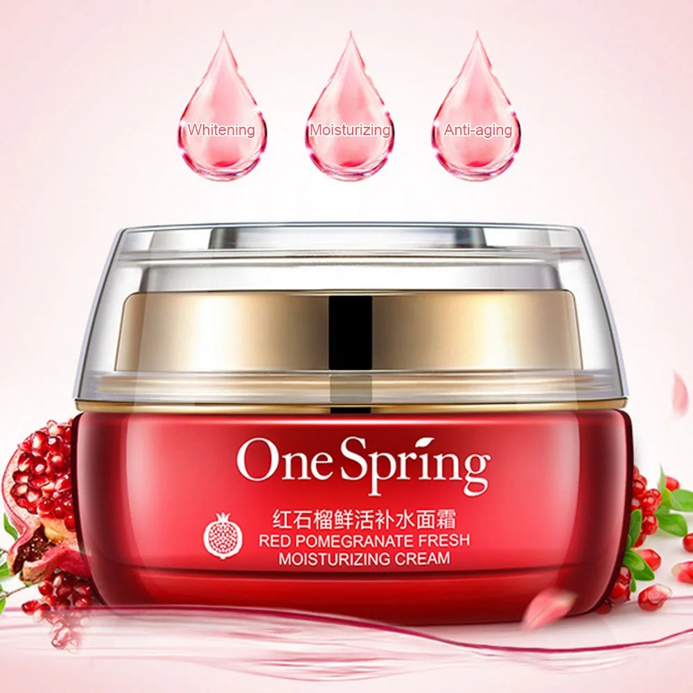 Moisturizing Face Day Cream Red Pomegranate Essence Acne Treatment 50g ...