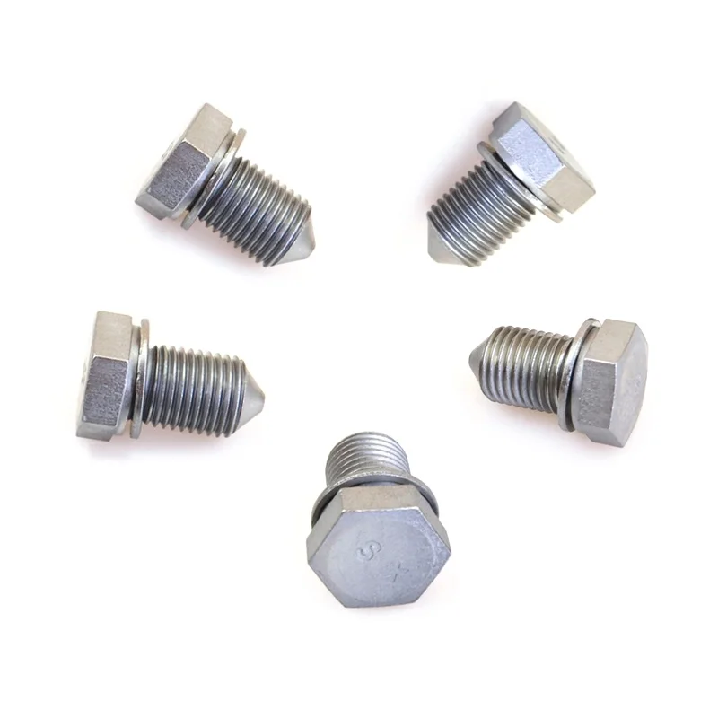 Car Engine Oil Drain Sump Plug Set Screw Bolt Gasket For Passat B6 Golf ...