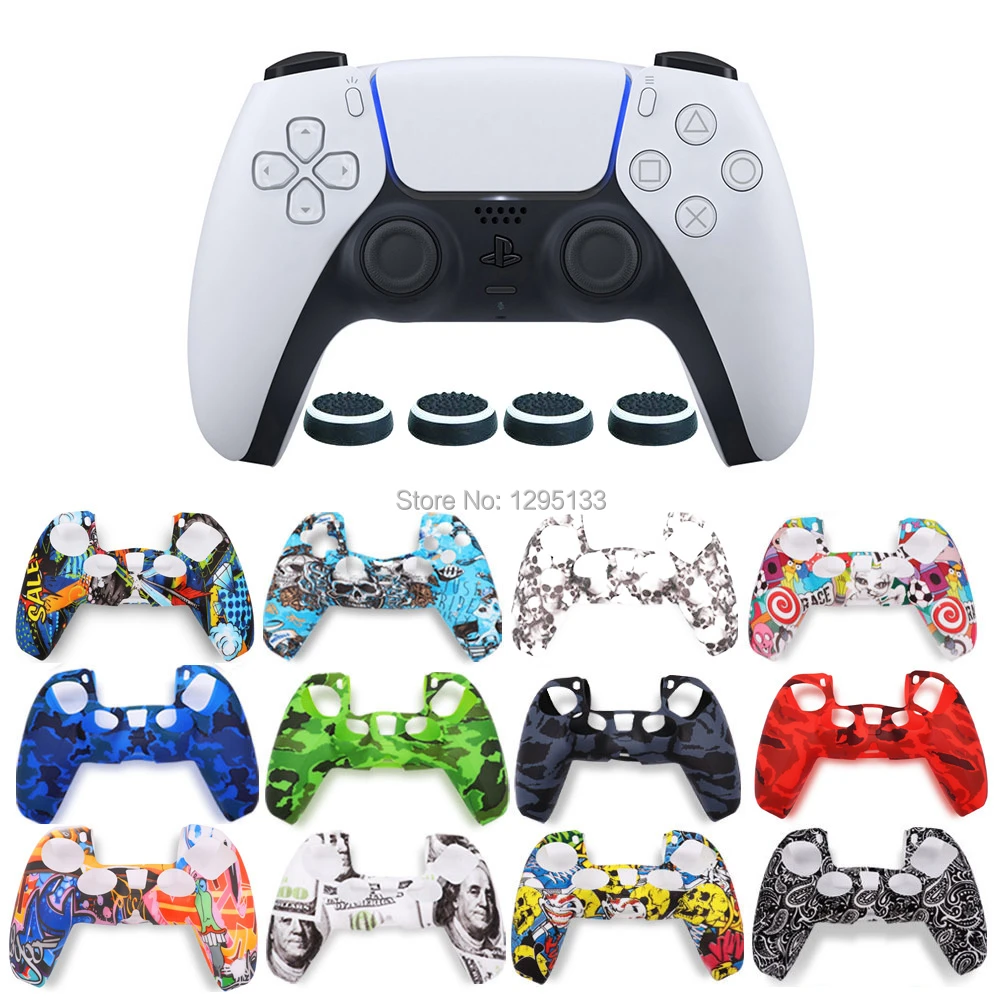 Soft Silicone Gel Rubber Case For PS5 Controller Protection Case For ...