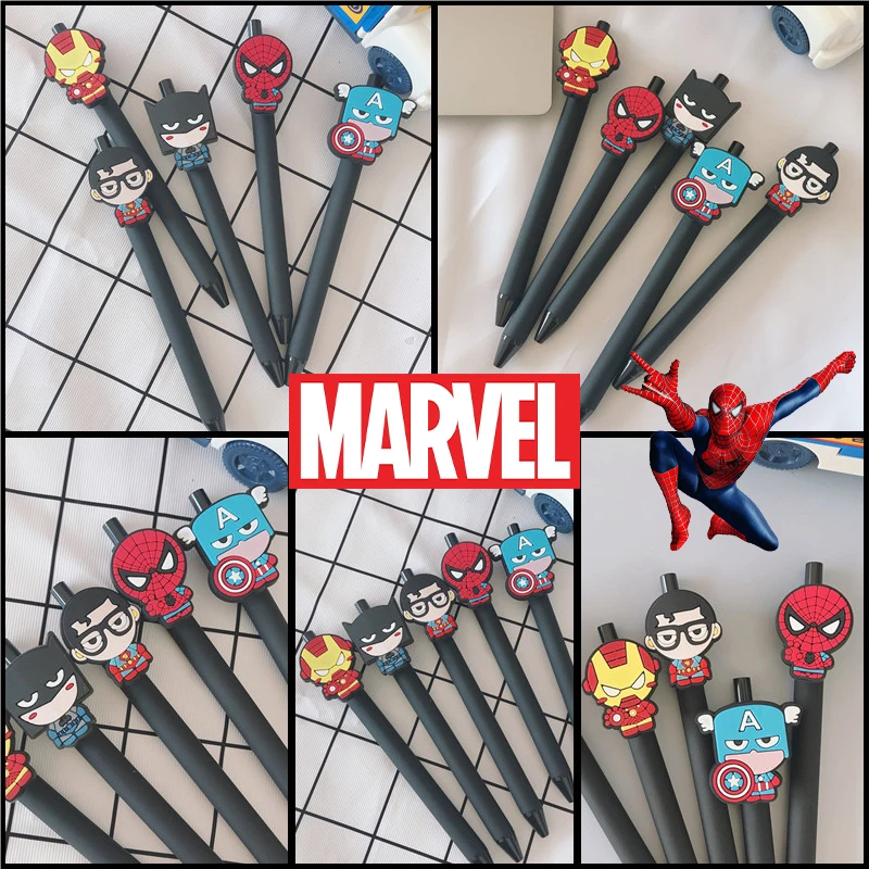 Disney Marvel Spiderman Gel Pen Student Press Black Core 0.5mm The ...