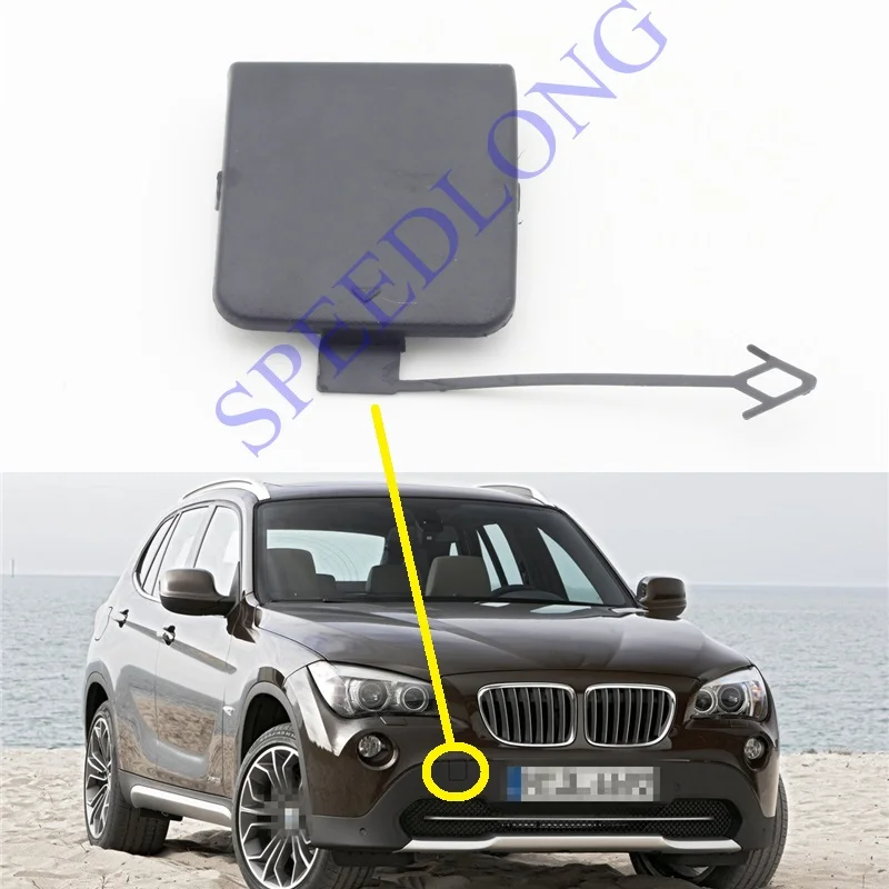 1 PC front bumper trailer tow hook eye cover cap 51112990204 for BMW X1 ...