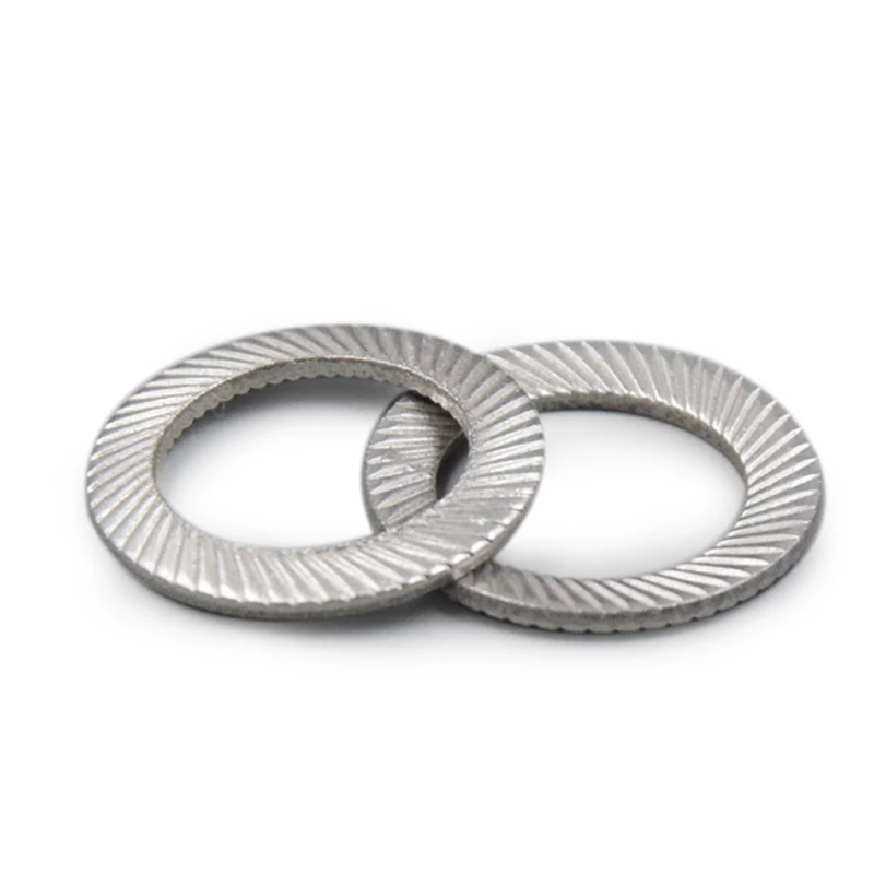 Stainless steel DIN9250 (S) Lock washer Double ridges teeth washer anti ...
