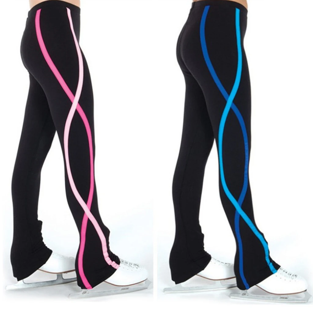 Girls Women Ice Figure Skating Dress Practice Pants Trousers Skate ...