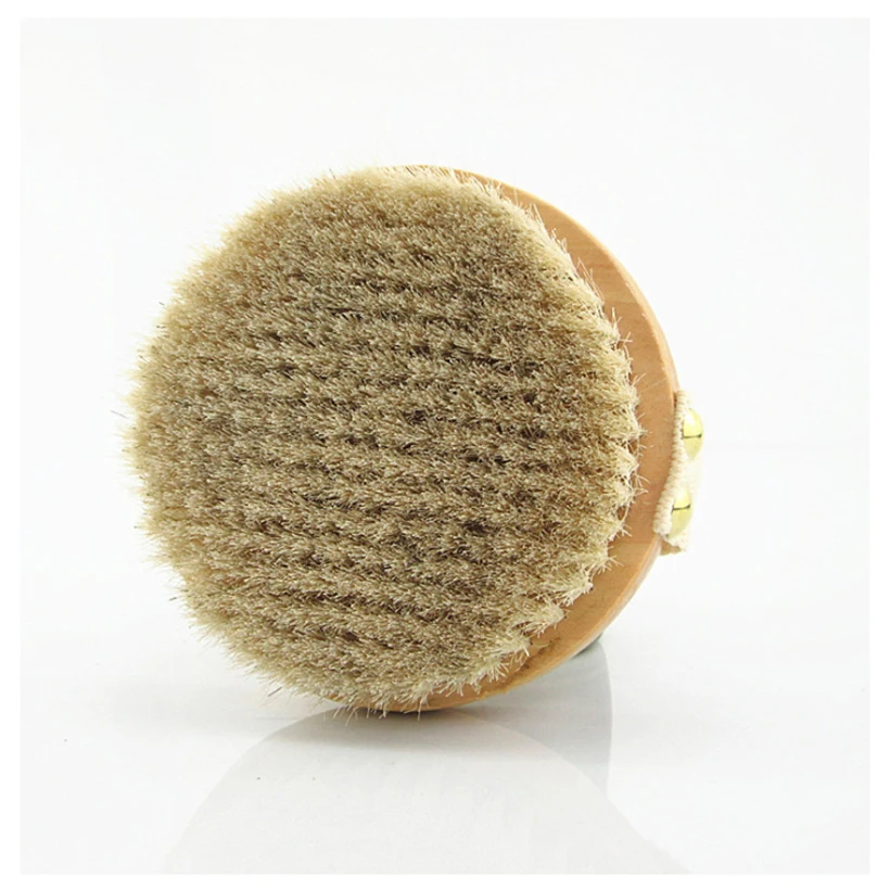 Treesmile 나무 바디 마사지 스파 드라이 브러쉬 목욕 브러쉬 세트 목욕 바디 브러쉬 자연 각질 제거 강모 목욕 브러쉬 D40목욕 브러시스펀지 And 스크럽