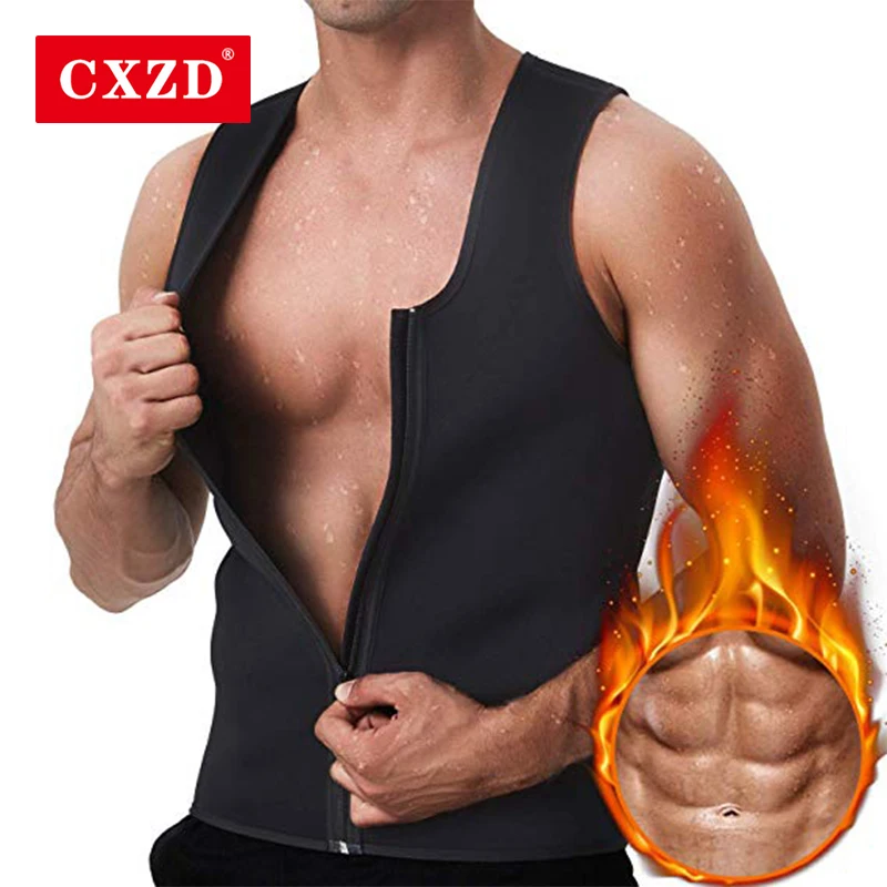 CXZD-Men-Waist-Trainer-Vest-Neoprene-Corset-Compression-Sweat-Body-Shaper-Slimming-Shirt-Workout ...