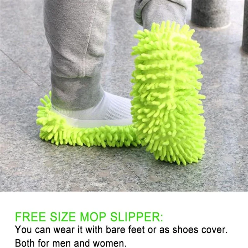 Torchons,Pantoufles de nettoyage de sol multifonctions en microfibre ...