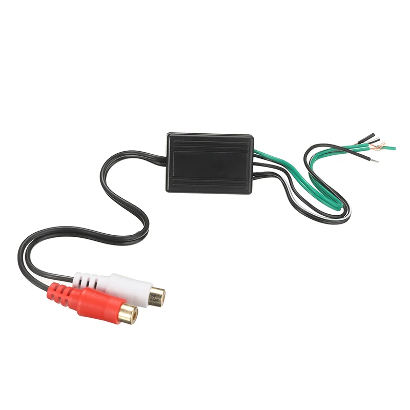 Universal-Car-Audio-Speaker-to-2-RCA-DC12V-High-to-Low-Level-Line ...