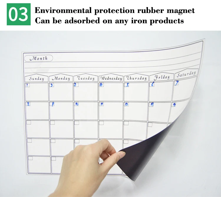 Tableau effaçable,JHB07-4Pen1Eraser--Tableau blanc magnétique effaçable ...