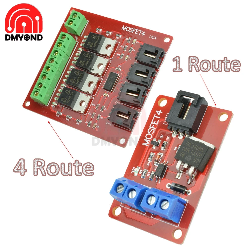 New 4 IRF540 4 Channel 1 Channel 4 Route 1 Route MOSFET Button IRF540 V4.0+ MOSFET Switch Module ...