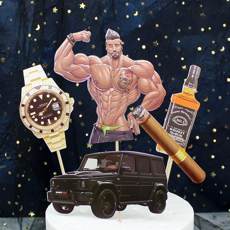 Muscle Man Party Cakes