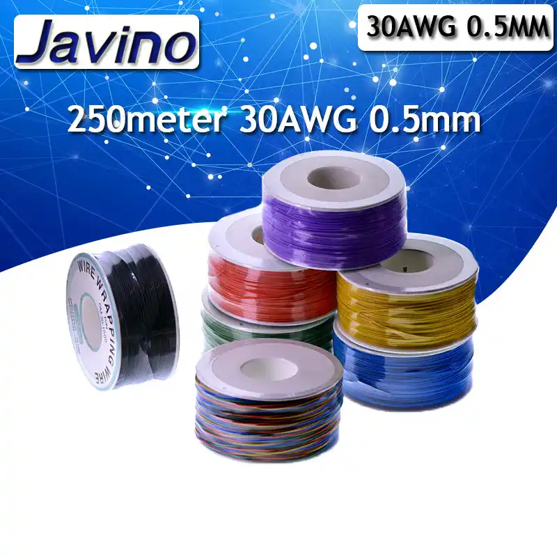 250meter single conductor 30AWG 0.5mm PCB flying jumper wire OK line ...