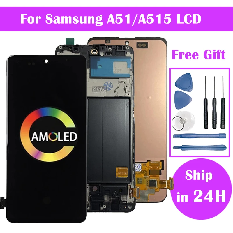 AMOLED-For-Samsung-Galaxy-A51-LCD-A515F-SM-A515F-DS-A515F-DS-A515F-LCD ...