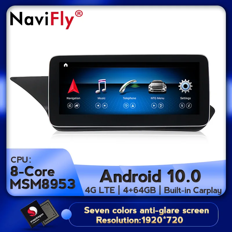 Android 10 8Core 4+64G Car radio Auto Player GPS Navigation For ...