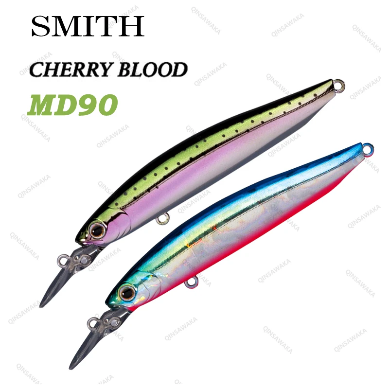 Made In Japan SMITH Cherry Blood MD90 90S Bass Lure Fishing Floating ...