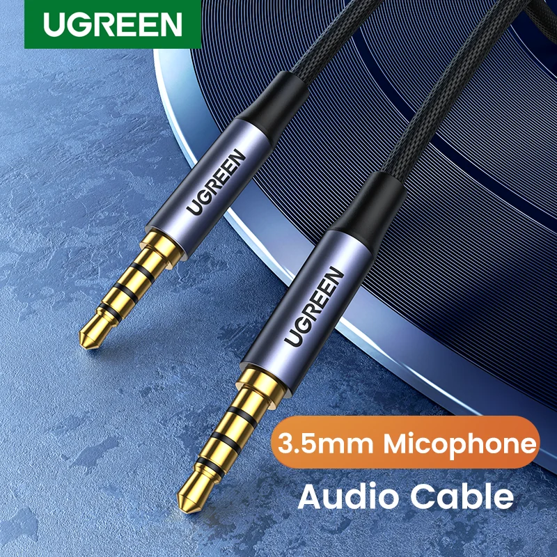UGREEN 3.5mm Aux Cable 4 Pole TRRS 4-Conductor Auxiliary Male to Male ...