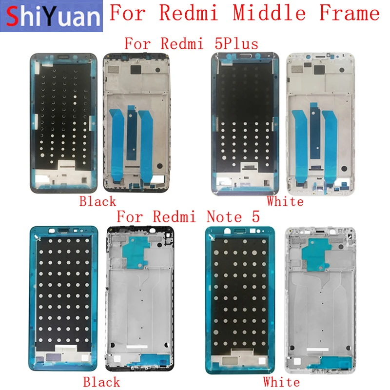Housing Middle Frame LCD Bezel Plate Panel Chassis For Xiaomi Redmi 7 Note 5 5Plus Note 6 7 8 ...