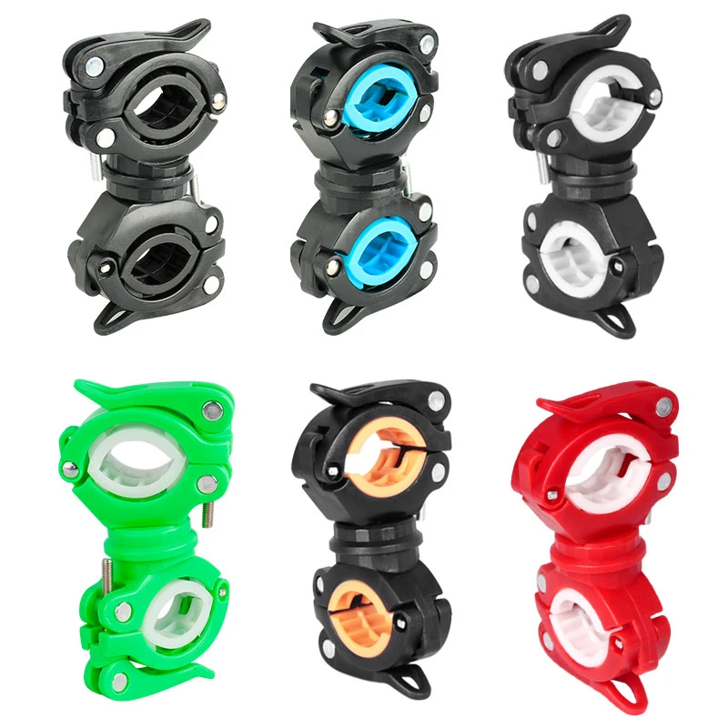 Deemount Bicycle Light Bracket Bike Lamp Holder LED Torch Headlight ...