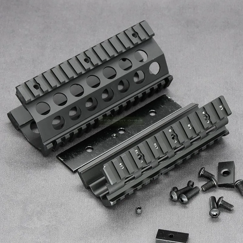 ยุทธวิธี RAS Picatinny Handguard Rail System อลูมิเนียมสำหรับ M249 MK4 ...