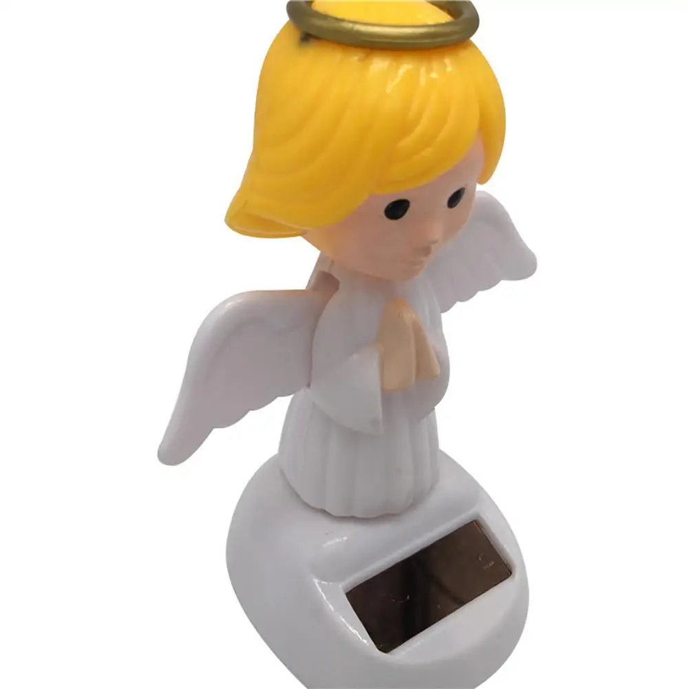 Solar Power Auto Decor Ornament Automatical Swing Angle Car Interior ...