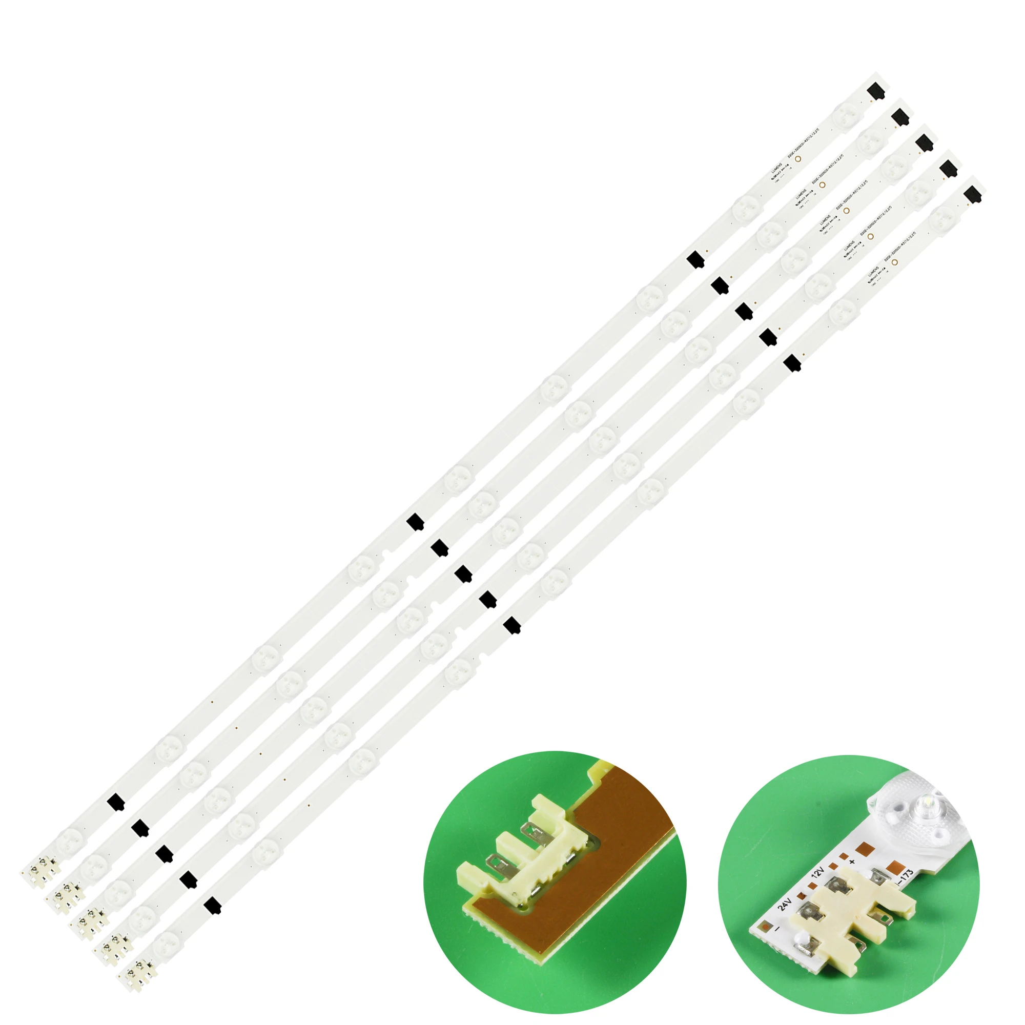 5set=25pcs 650mm LED Backlight Lamp strip 9 leds For SamSung 32'' TV ...