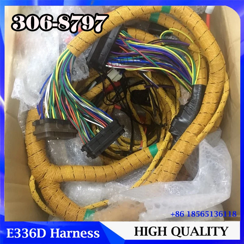 3068797-Main-Harness-for-Caterpillar-336D-E336D-Excavator-Cab-External ...