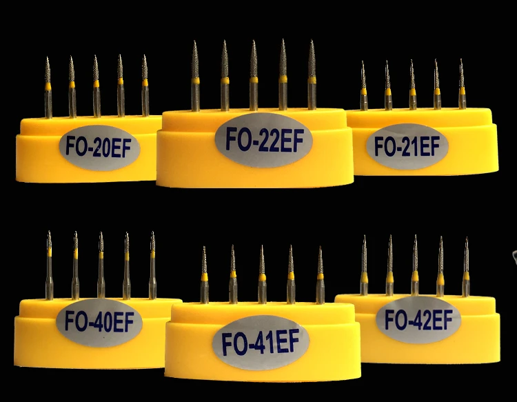 100pcs/set Dental Diamond burs FG FO series FO 20EF, FO 21EF, FO 22EF,FO 40EF,FO 41EF,FO 42EF ...