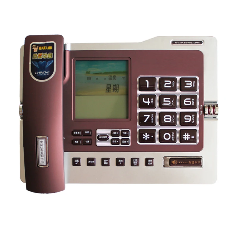 Teléfono fijo de alta calidad para negocios, identificación de llamadas ...