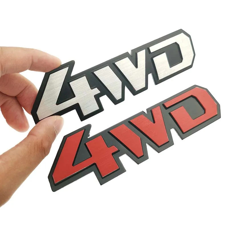 3d 자동차 스타일링 크롬 금속 스티커 4wd 엠블럼 배지 후면 데칼 로고 도요타 임프레자 스바루 혼다 4x4 오프로드