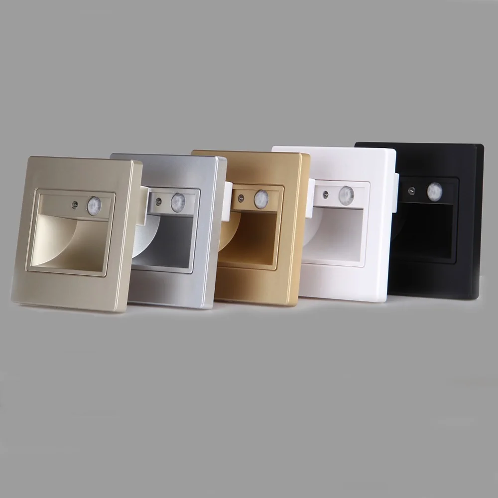 Recessed-LED-Stair-Step-Light-Indoor-1-5W-PIR-Motion-Sensor-Ladder-Wall ...