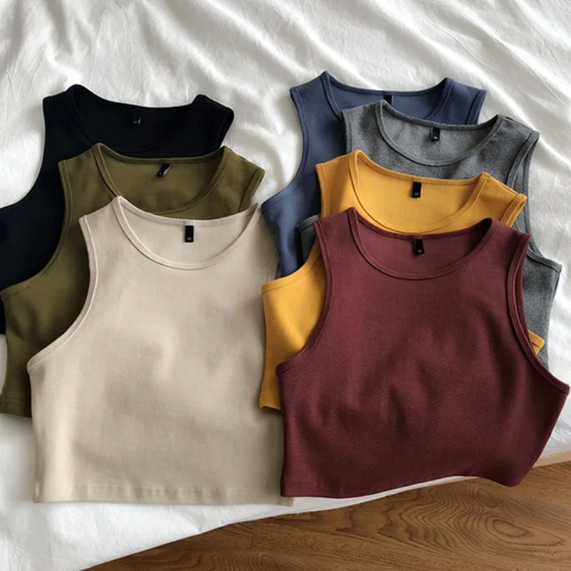 Summer new ladies retro crop top high waist slimming stretch slim short ...