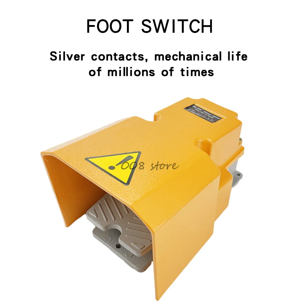 LTH-1/6 Foot Switch Aluminum Shell Machine Tool Parts Silver Point ...