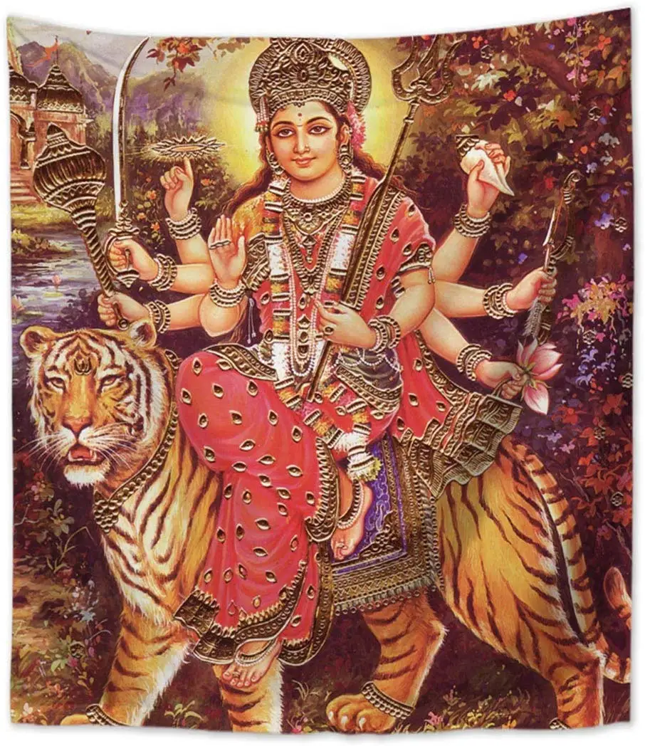 Durga On Tiger