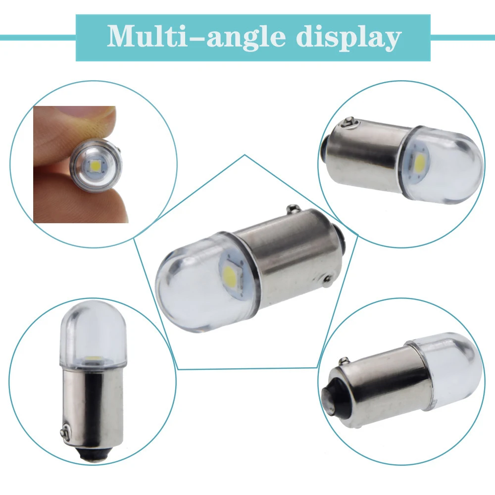 ECLAIRAGE TABLEAU DE BORD,White-BA9S 6V DC--Ampoule LED chaude-blanche ...