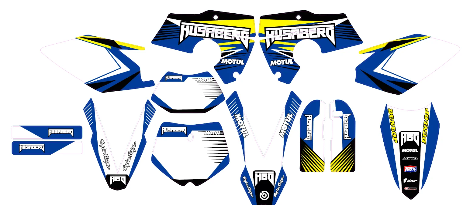 Motorcycle-Sticker-Graphic-Decal-Kit-DECO-For-Husaberg-FE390-FE450 ...