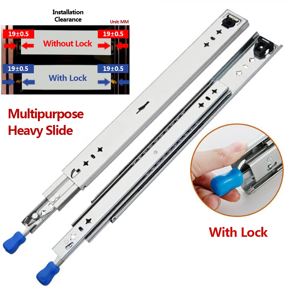 Three-fold-Heavy-duty-Industrial-Drawer-Slides-With-Lock-53-mm-Slide ...