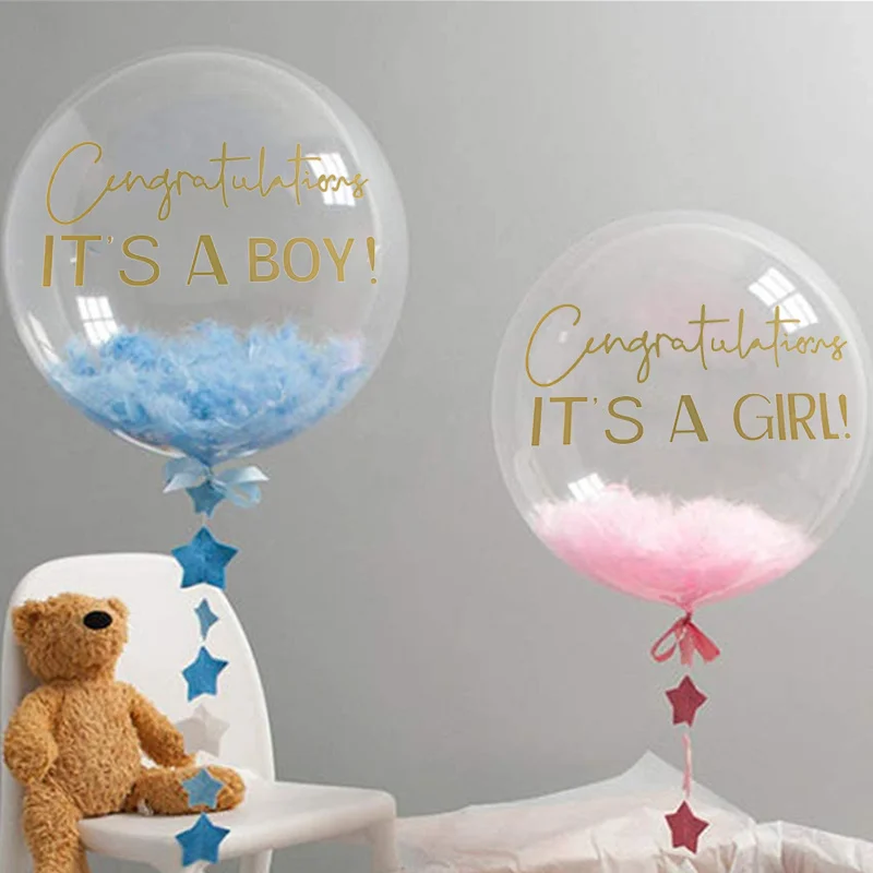 Decoraci-n-Para-Baby-Shower-pegatina-con-globo-de-burbujas-transparente ...