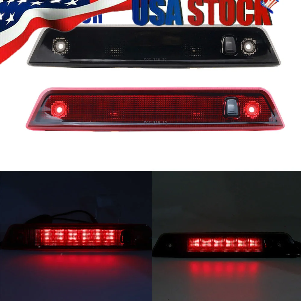 Led High Mount Stop Rear Tail Warning Light Lamp Red / Smoke Car Auto ...