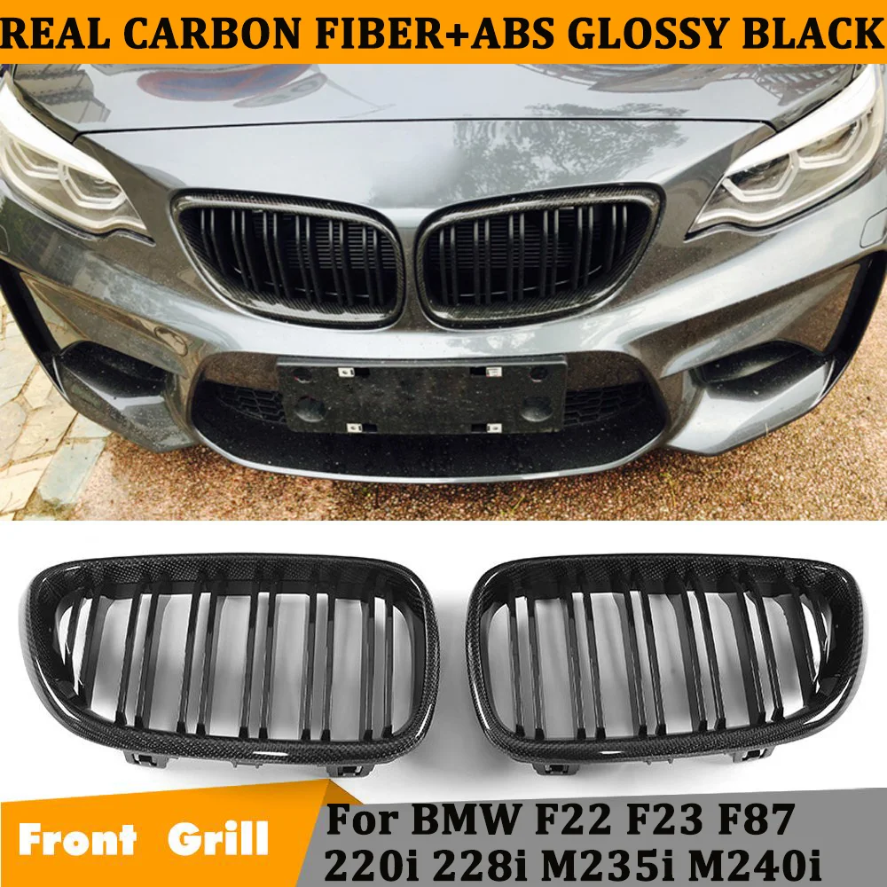 M2 F22 Carbon Fiber Front Bumper Racing Grille Replacement for BMW 2 ...