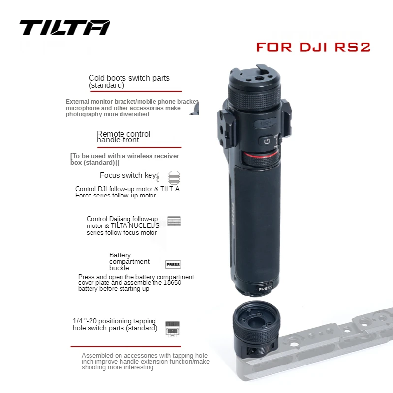 TGA-ARG-WCH並行輸入 TILTA DJI RS2用コントロールハンドル - nimfomane.com