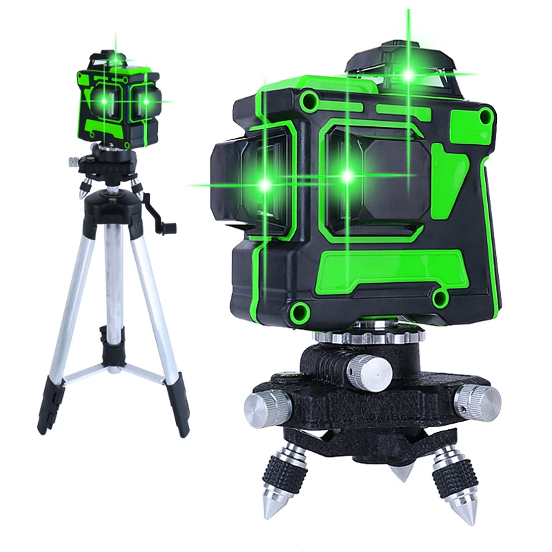 Nivel láser de 12/16 líneas, herramienta de nivelación 3D 4D, nivelado automático, ajuste 360 ...